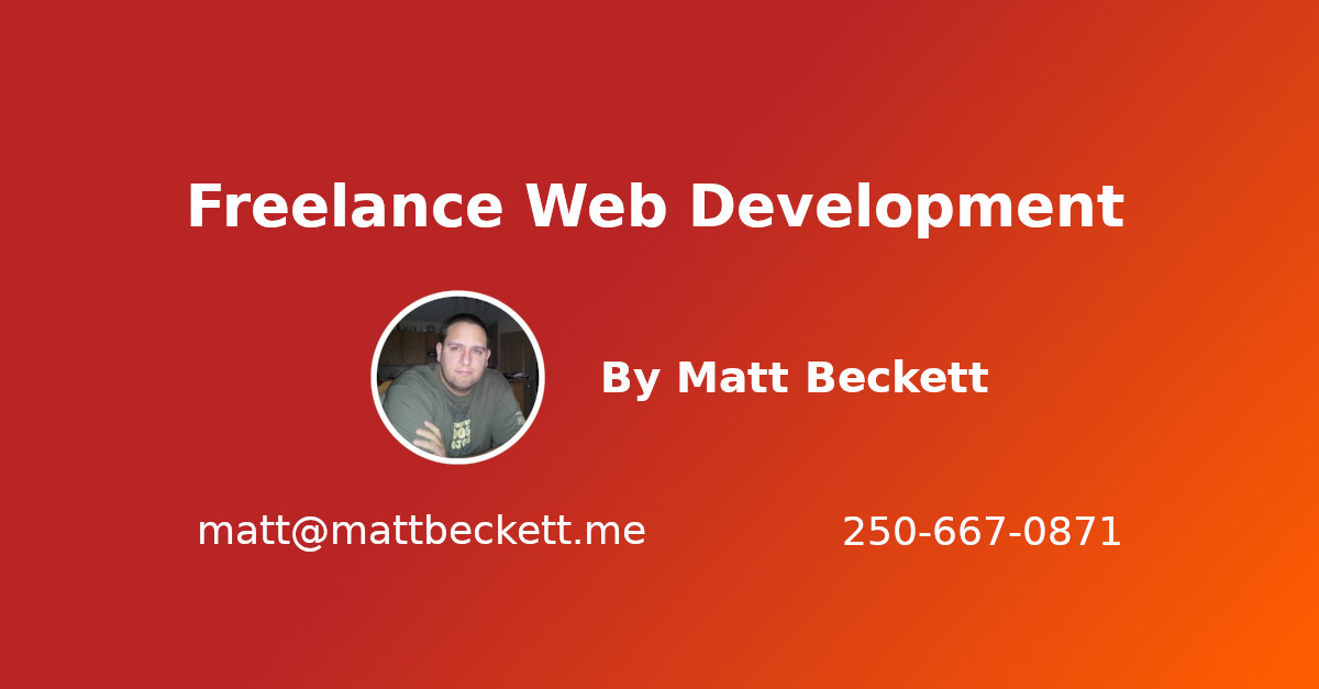 Matt Beckett - Web Development